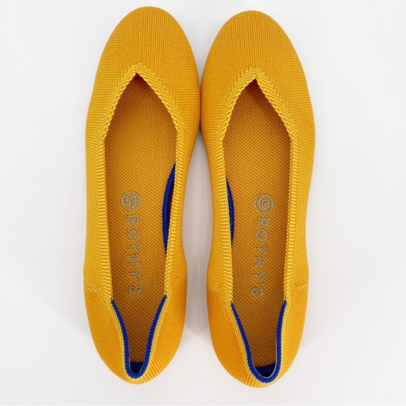 Rothy's | Shoes | Rothys Lemon Drop The Flat Round Slip On Knit Shoes ...